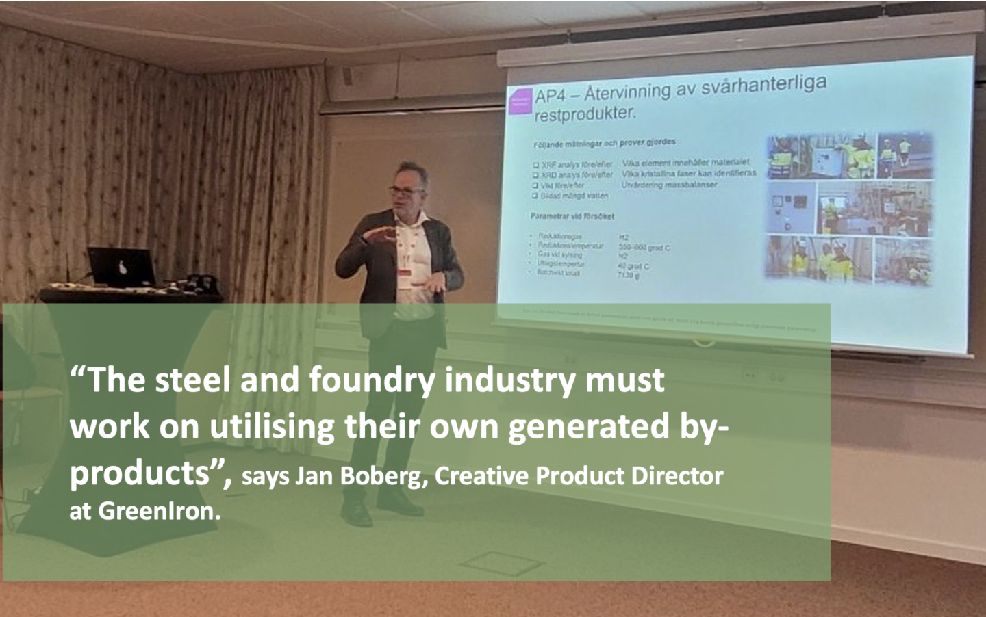 GreenIron presented circularity project HANS at the Metallic Materials conference - GreenIron